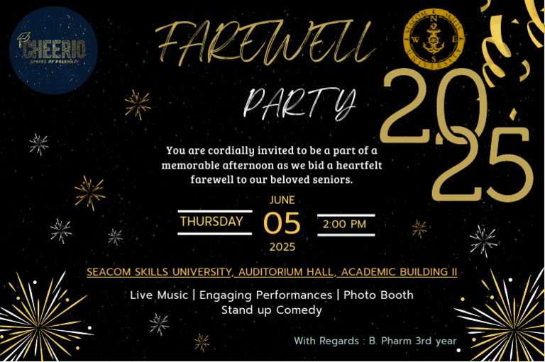 Farewell Ceremony Invitation Card | PDF