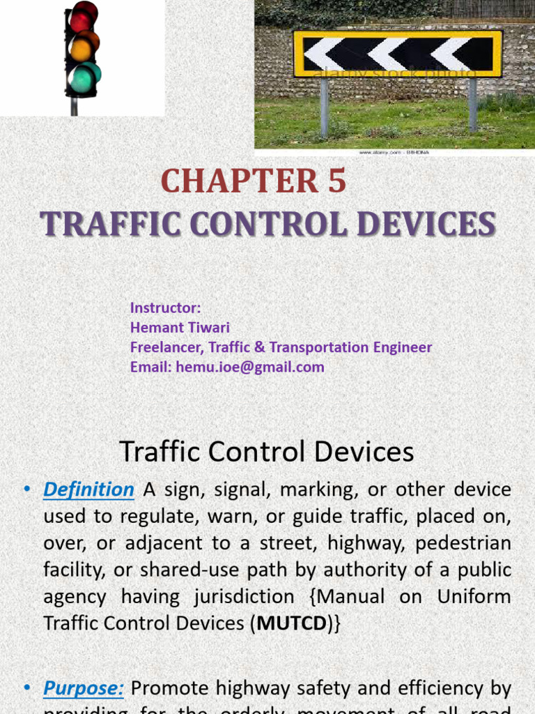 Chapter 5 Traffic Control Measures | PDF | Traffic | Traffic Light
