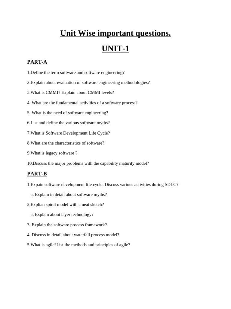 Software engineering important topics | PDF | Software Development ...