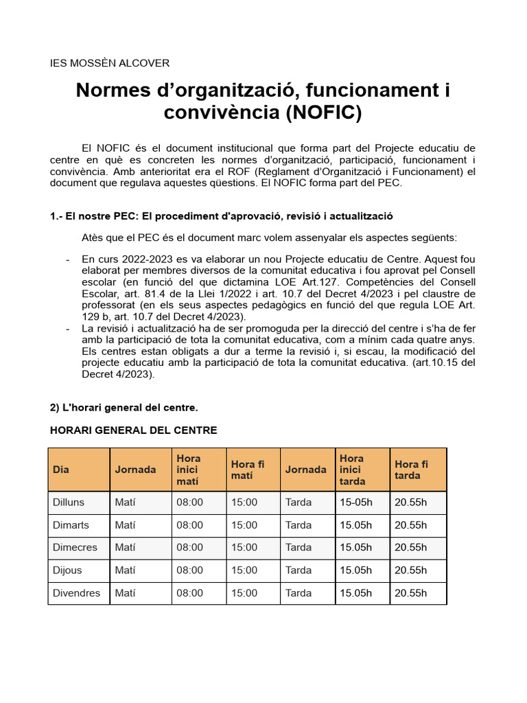 Nofic Ies Mossen Alcover | PDF
