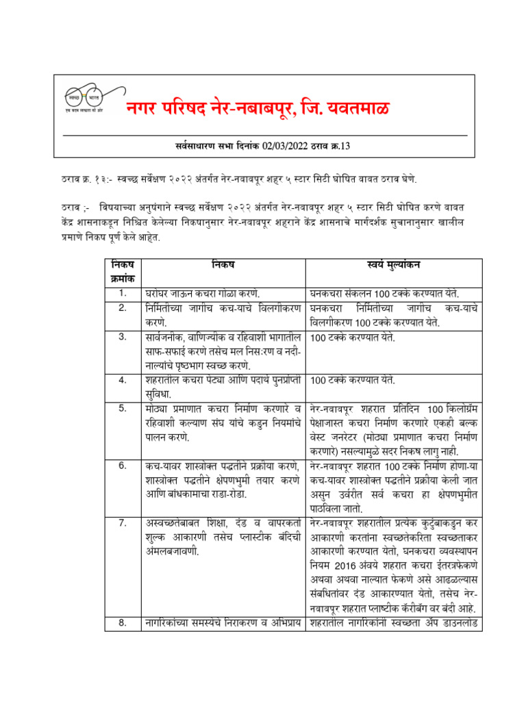 5 Star Resolution | PDF
