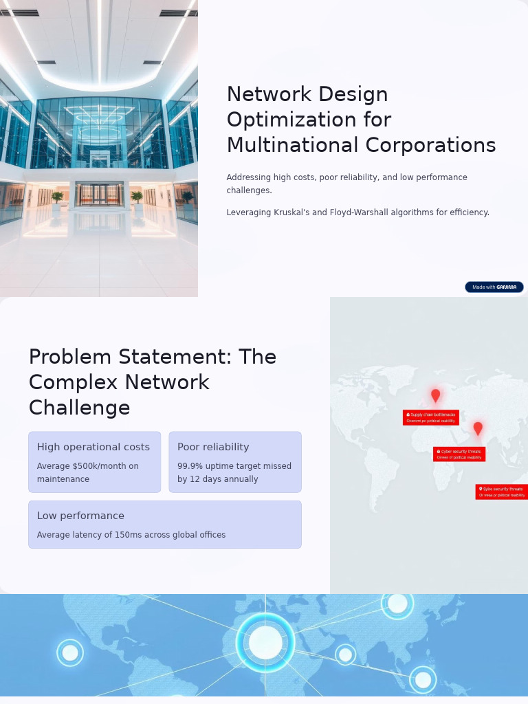 Network Optimization for Multinationals | PDF