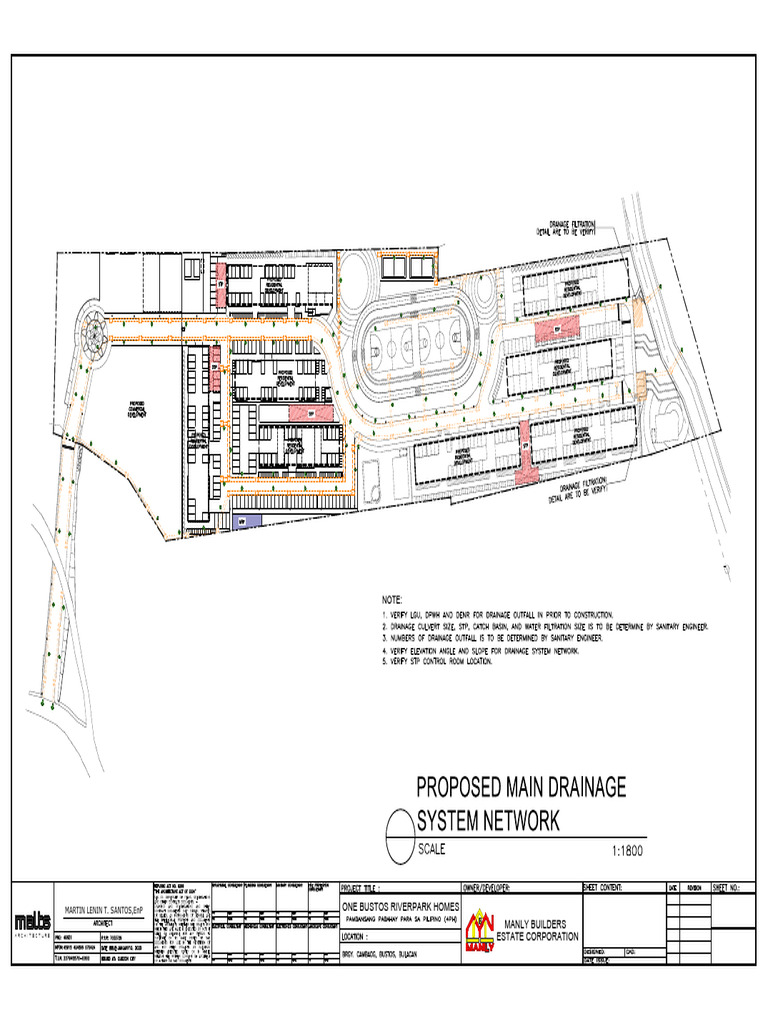 5.proposed Main Drainage System Network + STP Location | PDF