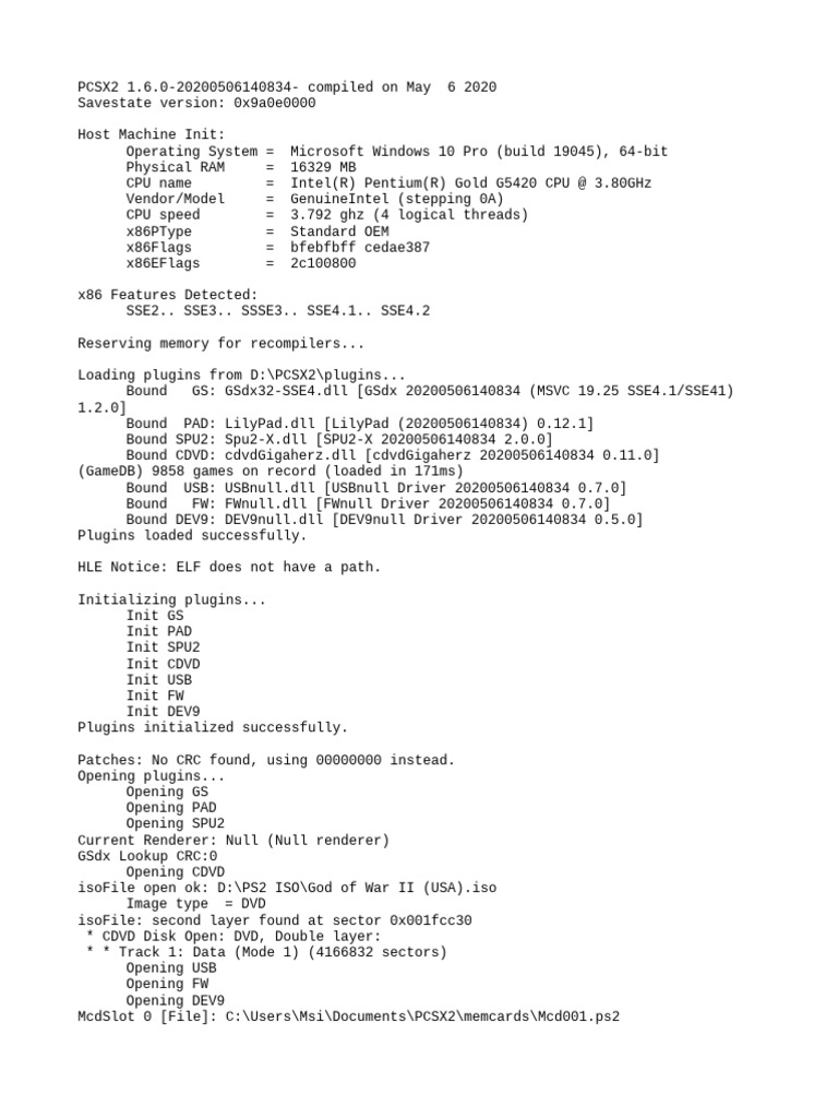 emuLog | PDF | Booting | Bios