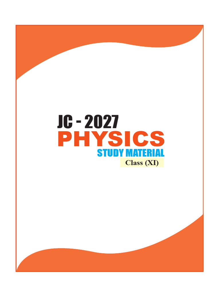 Class Note _ Physics (XI) | PDF | Trigonometric Functions | Elementary ...