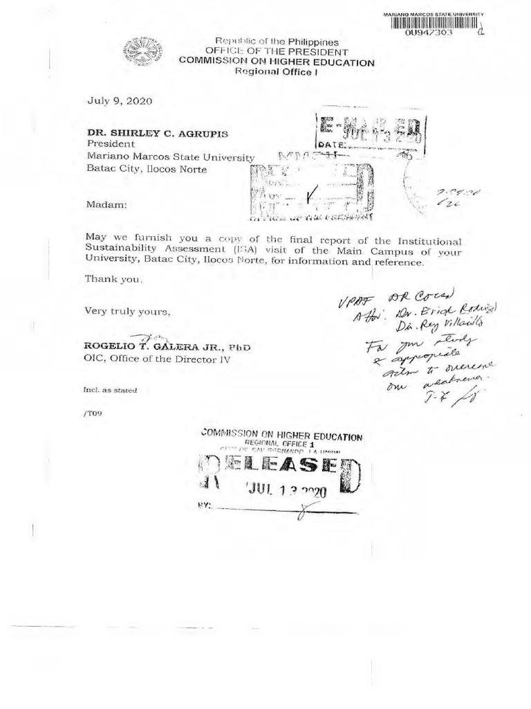 MMSU ISA Final Result | PDF
