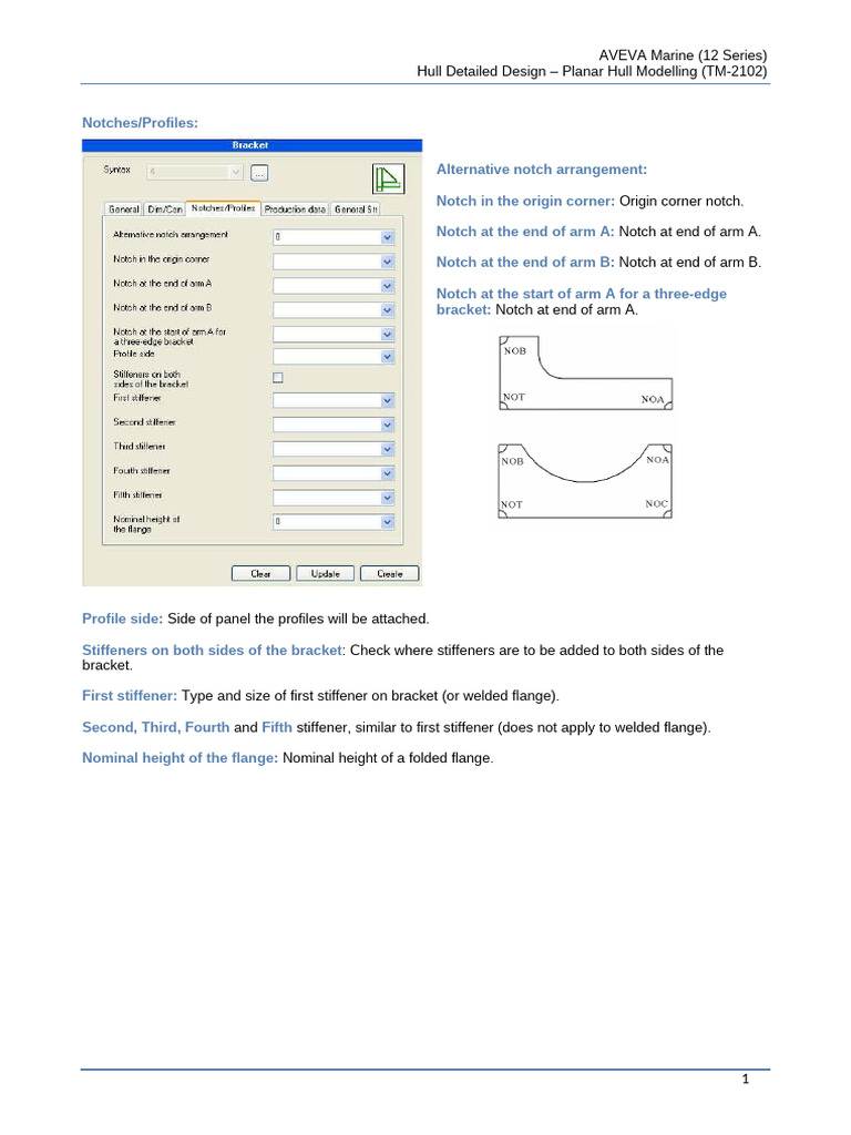 Planar Hull Modelling Bracket Guide | PDF | Menu (Computing) | Bracket