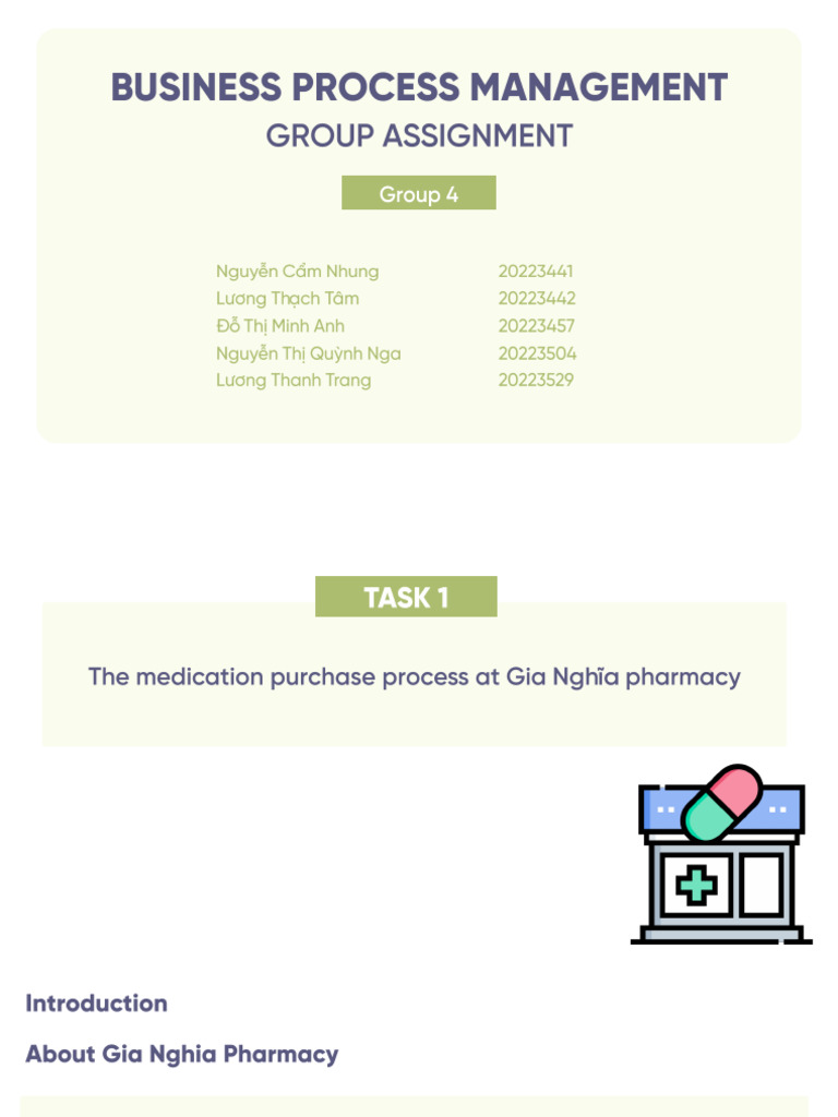 BPM Nhóm 5 Group Assignment Task 12 | PDF | Computing