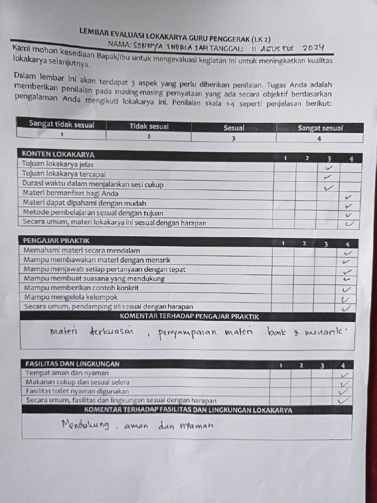 Lembar Evaluasi | PDF