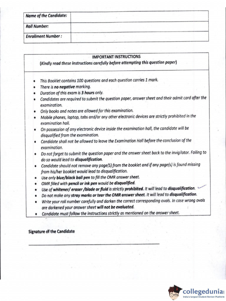 AIBE 7 Question Paper Set A | PDF