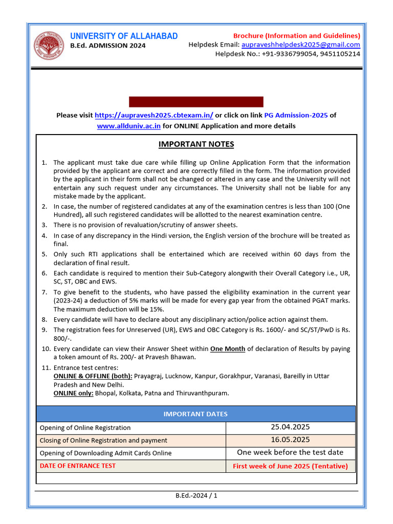 Ochure2025 26 UC | PDF | Disability | University And College Admission