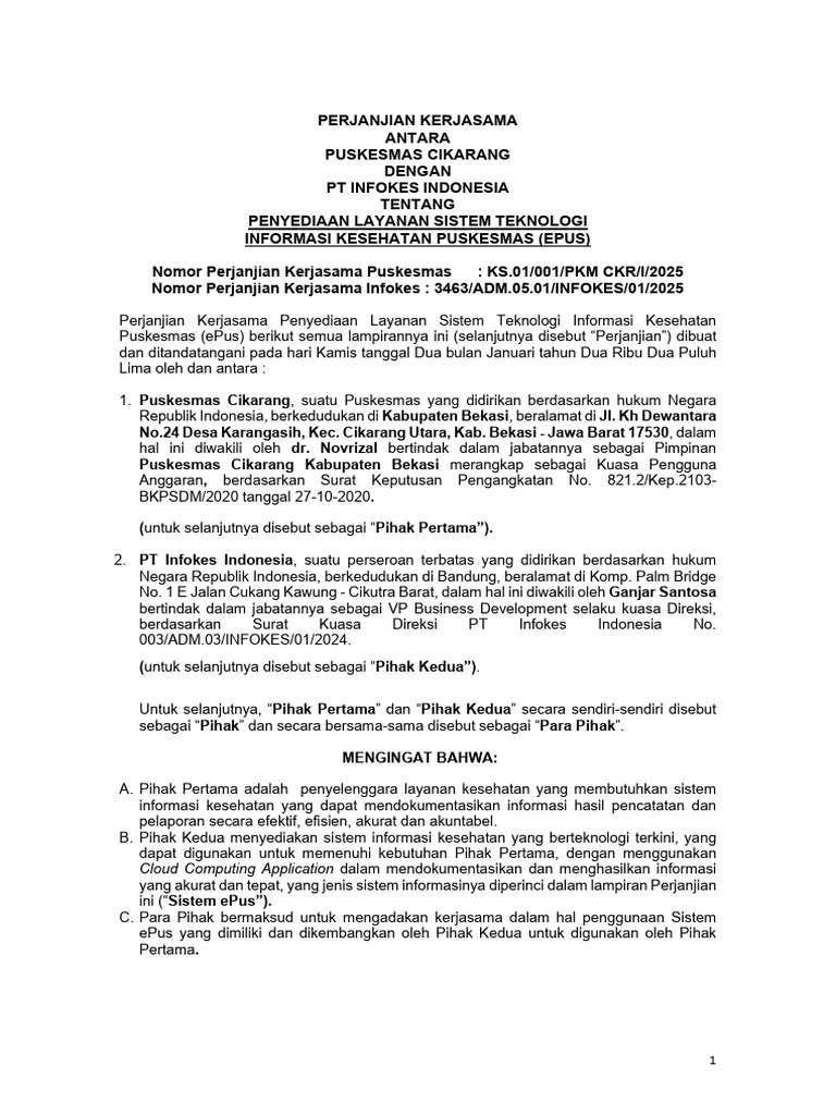 PKS 2025 Infokes PKM CKR | PDF