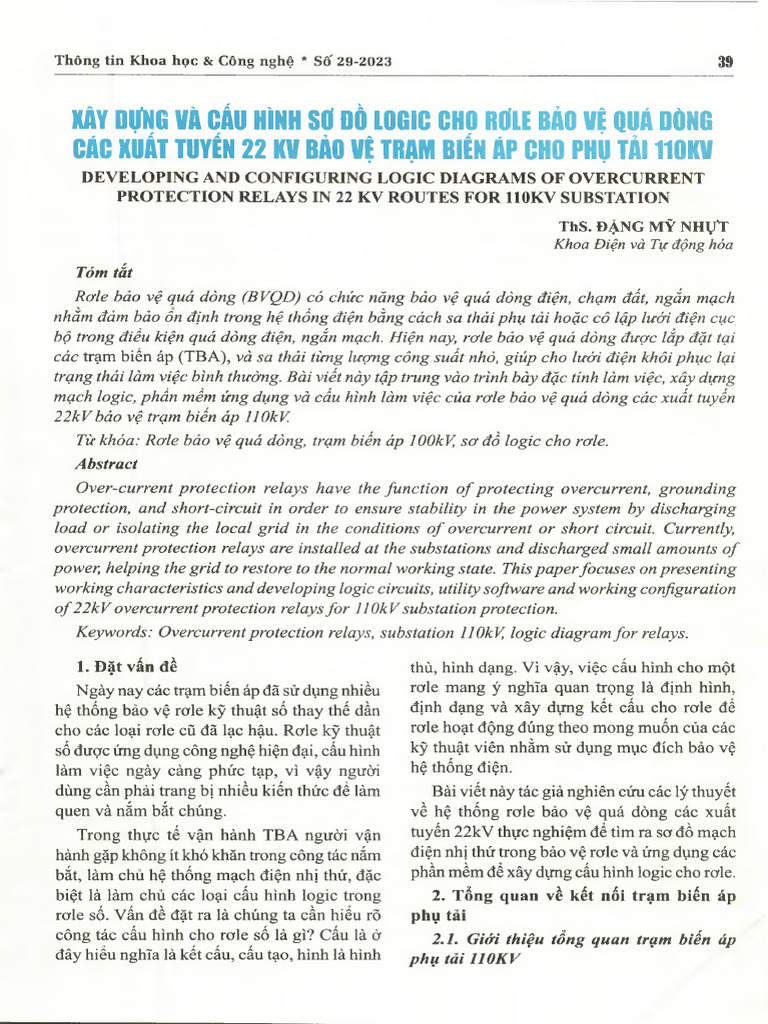 Xây Dựng Và Cấu Hình Sơ Đồ Logic Cho Relay REF615 | PDF