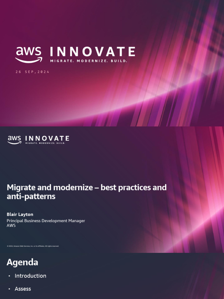 AWS Innovative Migration | PDF | Amazon Web Services | Cloud Computing