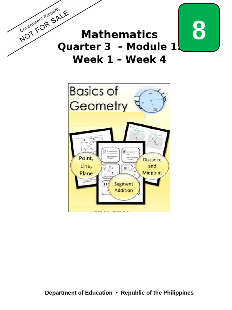ADM G8 Q3 Module 1 Week1 Week4 | PDF | Line (Geometry) | Angle