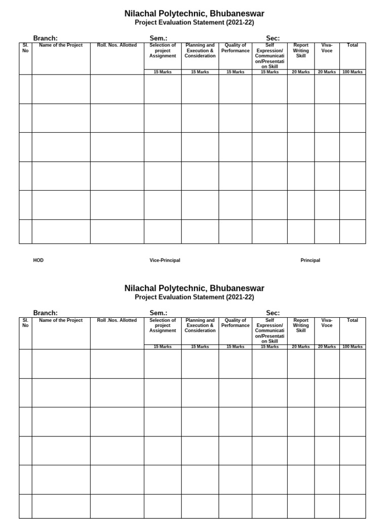 Project Format | PDF