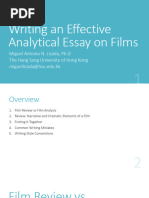 Film Analysis Template Guide | PDF | Narration | Psychological Concepts
