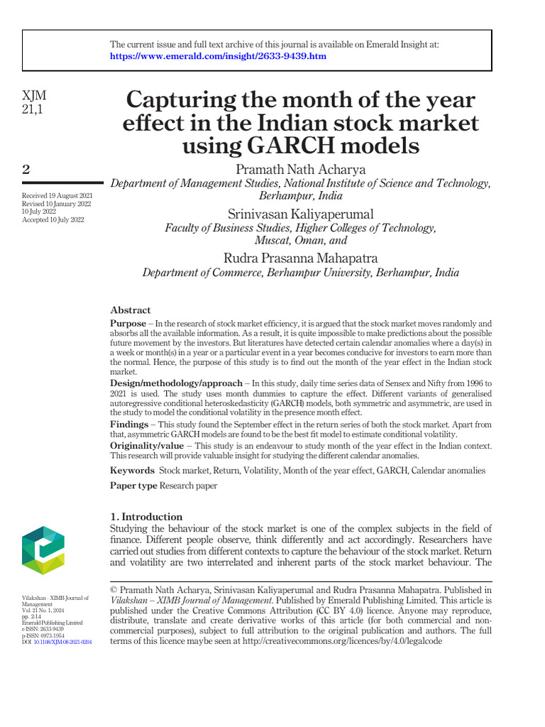 10 1108 - XJM 08 2021 0204 | PDF | Statistical Theory | Statistical Inference