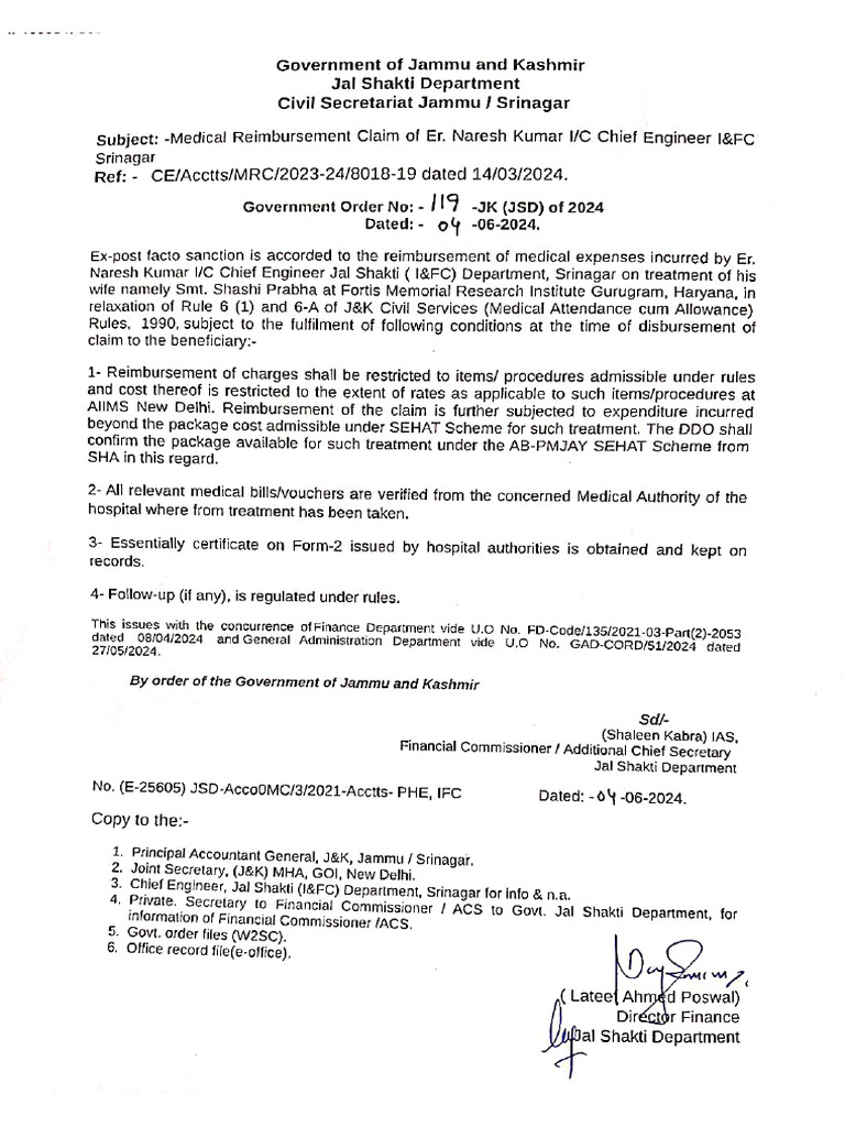 Government Order No 119 of 2024 | PDF