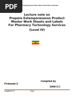 Extemporaneous Dispensing Procedures | PDF | Tablet (Pharmacy ...