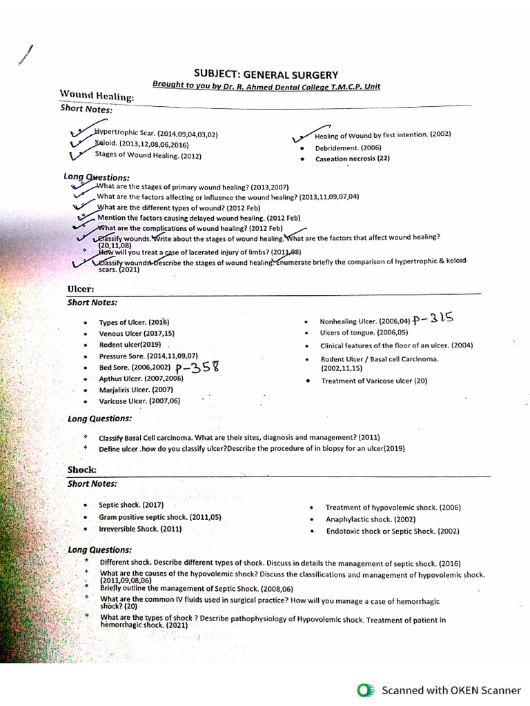 General Surgery Pyqs | PDF