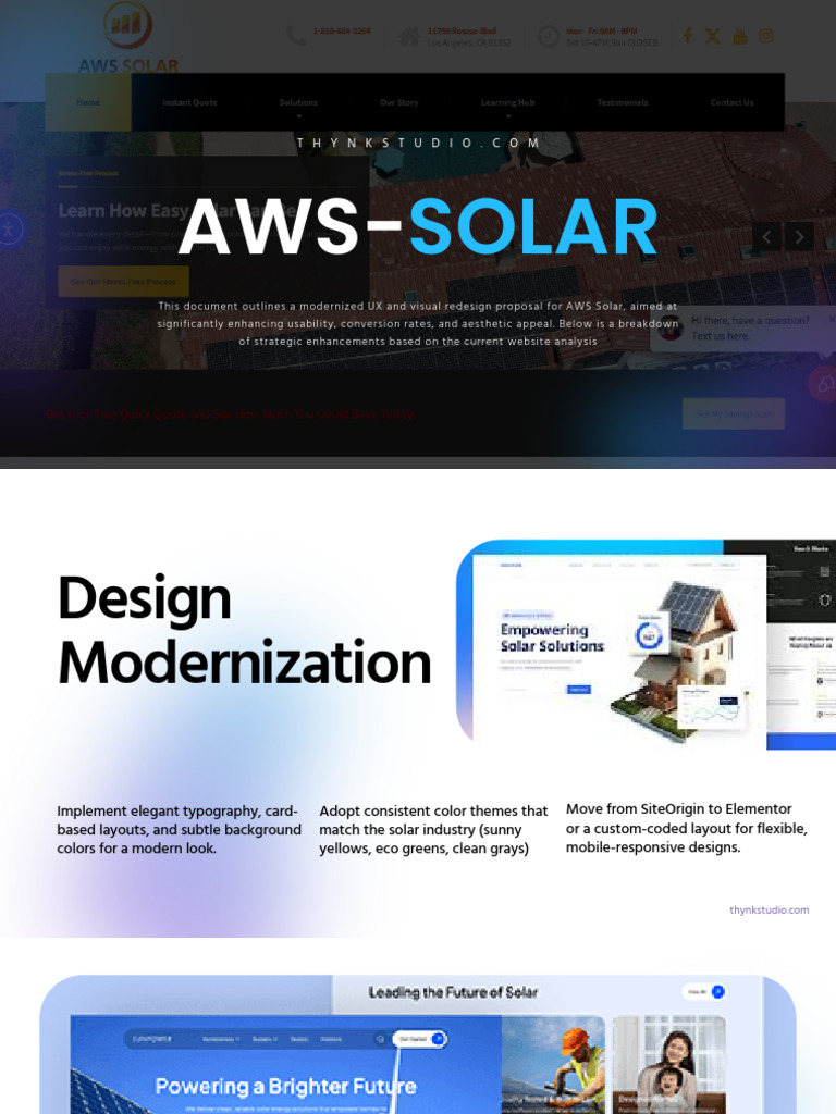 AWS Solar UX Conversion Enhancement | PDF