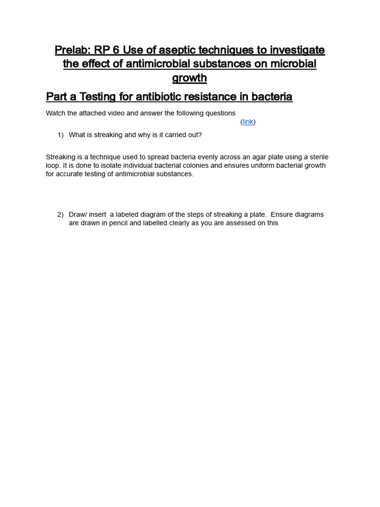 Dena Adel - RP 6b Streaking A Plate Using Aseptic Techniques ...