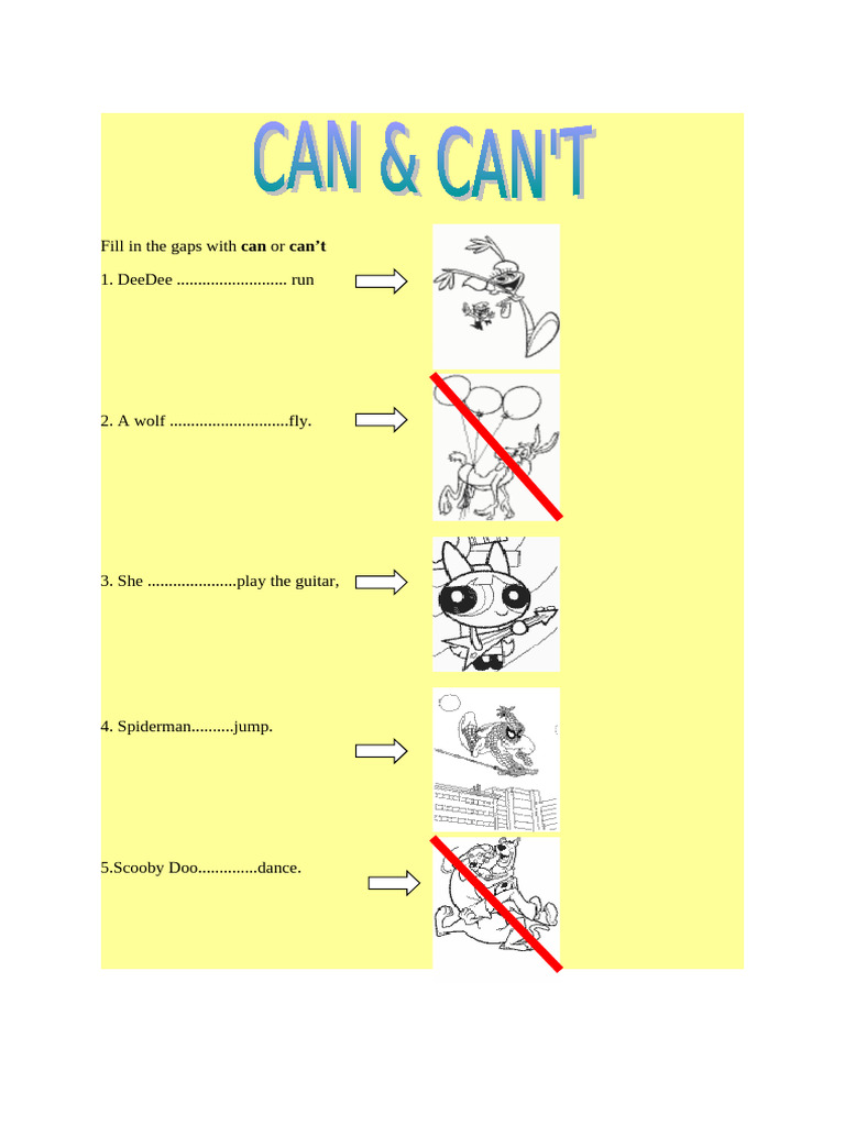 Can and Can't | PDF