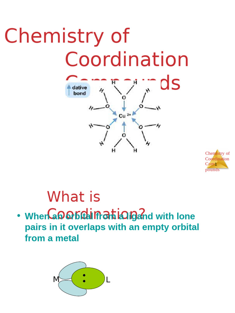 Chemistry of Complexes - 1 | PDF | Coordination Complex | Ion