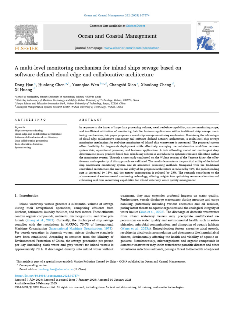A Multi-Level Monitoring Mechanism For Inland Ships Sewage Based On ...