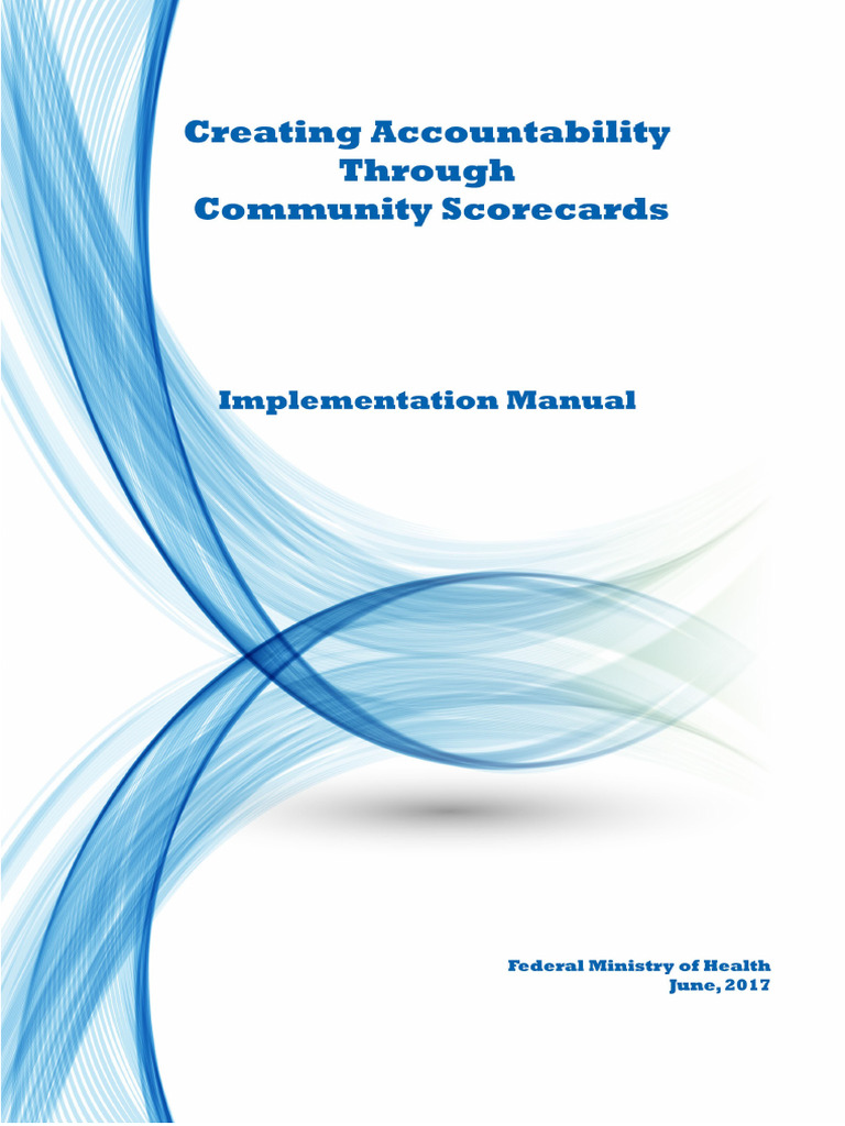 MOH - Community Score Card Implementation Manual - Edited 05-9-18 | PDF ...