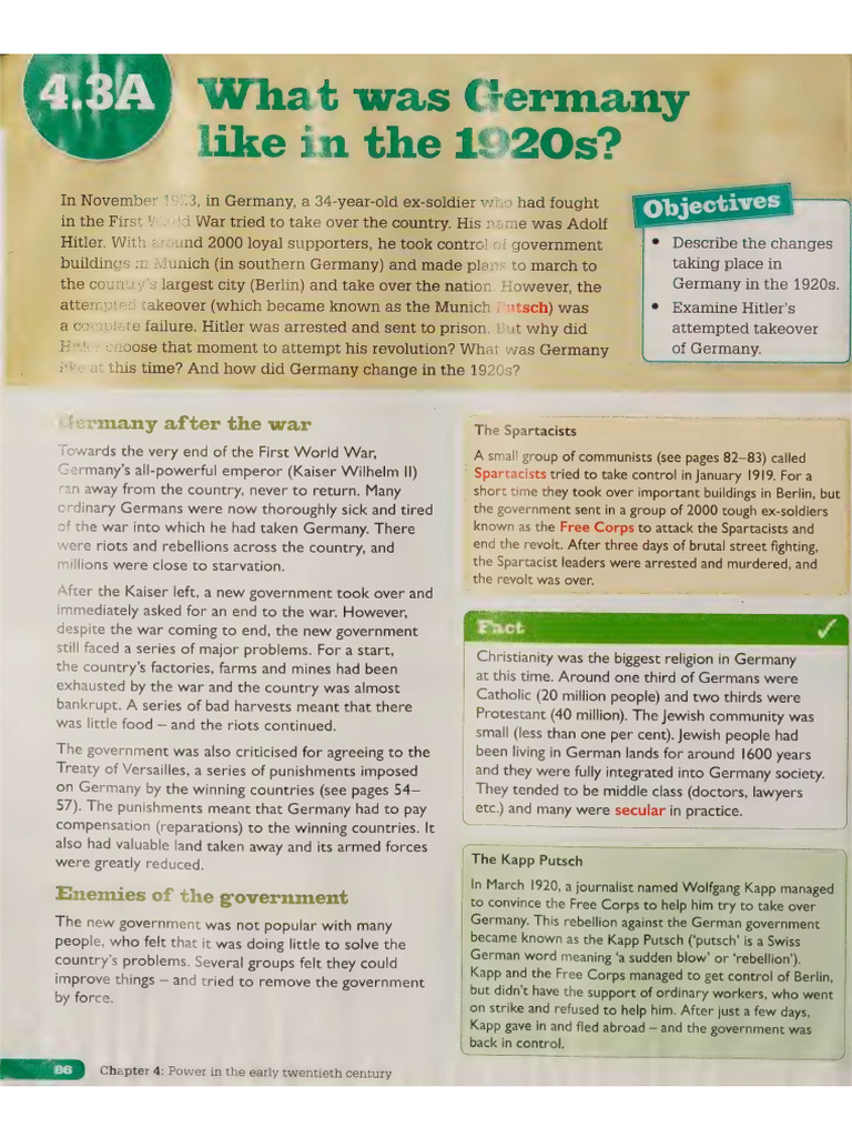 Textbook - Hitler S Rise To Power | PDF
