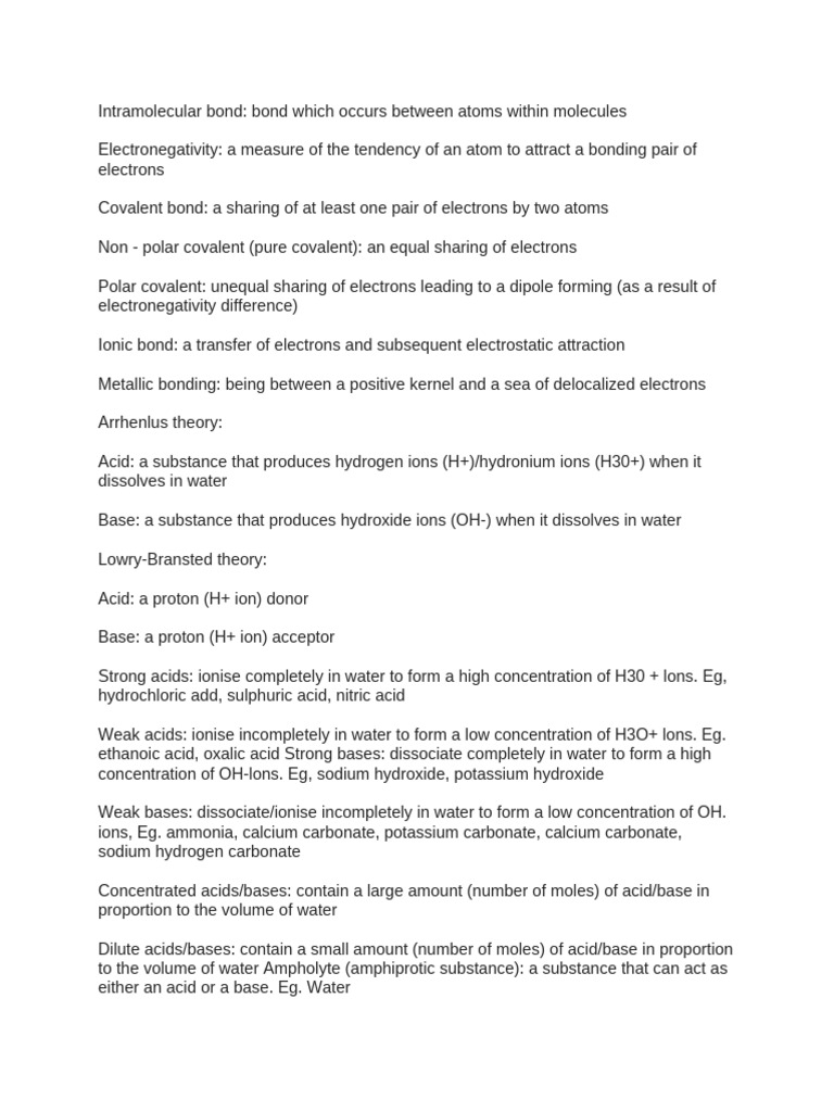 Physics Final Chem Defs Gr11 | PDF
