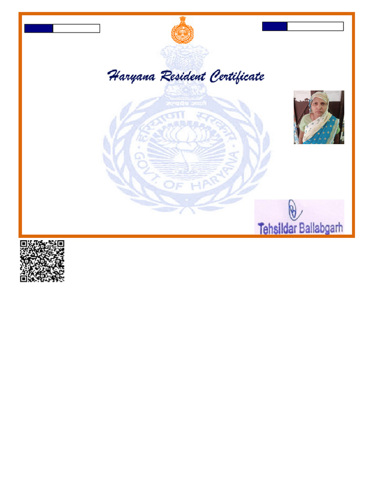 Government of Haryana: Edisha Family Id | PDF