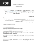 ENG - Professional Football Player Contract | PDF | Wage | Arbitration