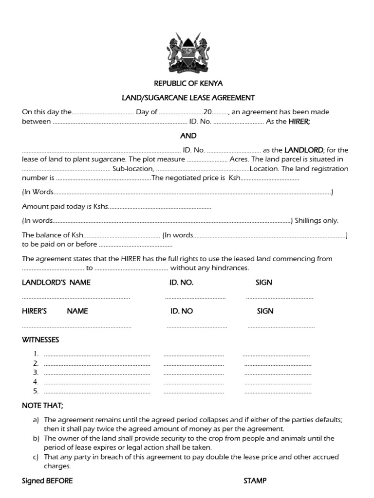 Land Lease Agreement | PDF
