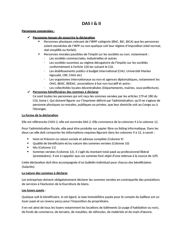 Das Ii | PDF | Impôt sur le revenu