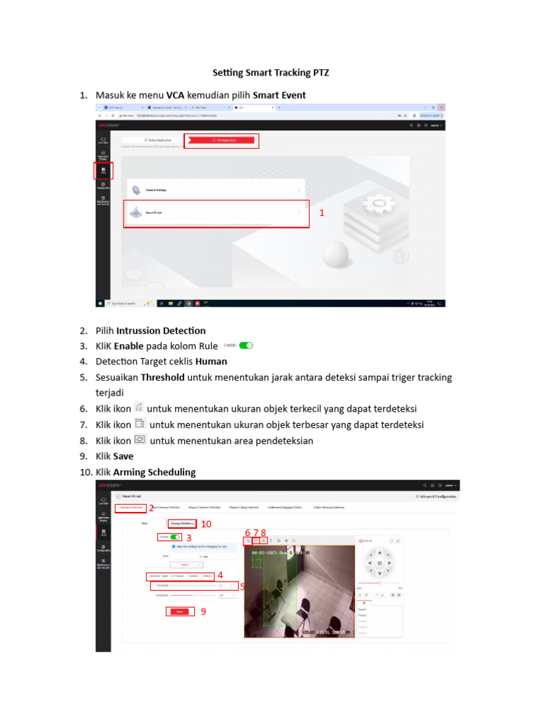 Setting Smart Tracking PTZ | PDF