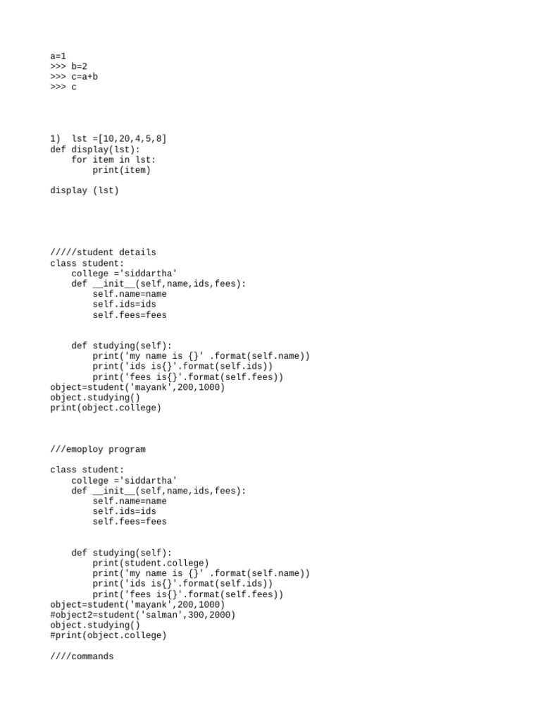 Python Programs | PDF