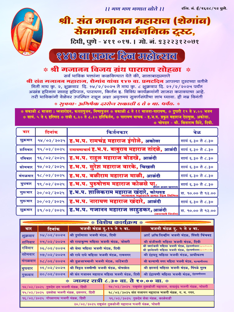 8x6 Gajanan Maharaj Mandir | PDF