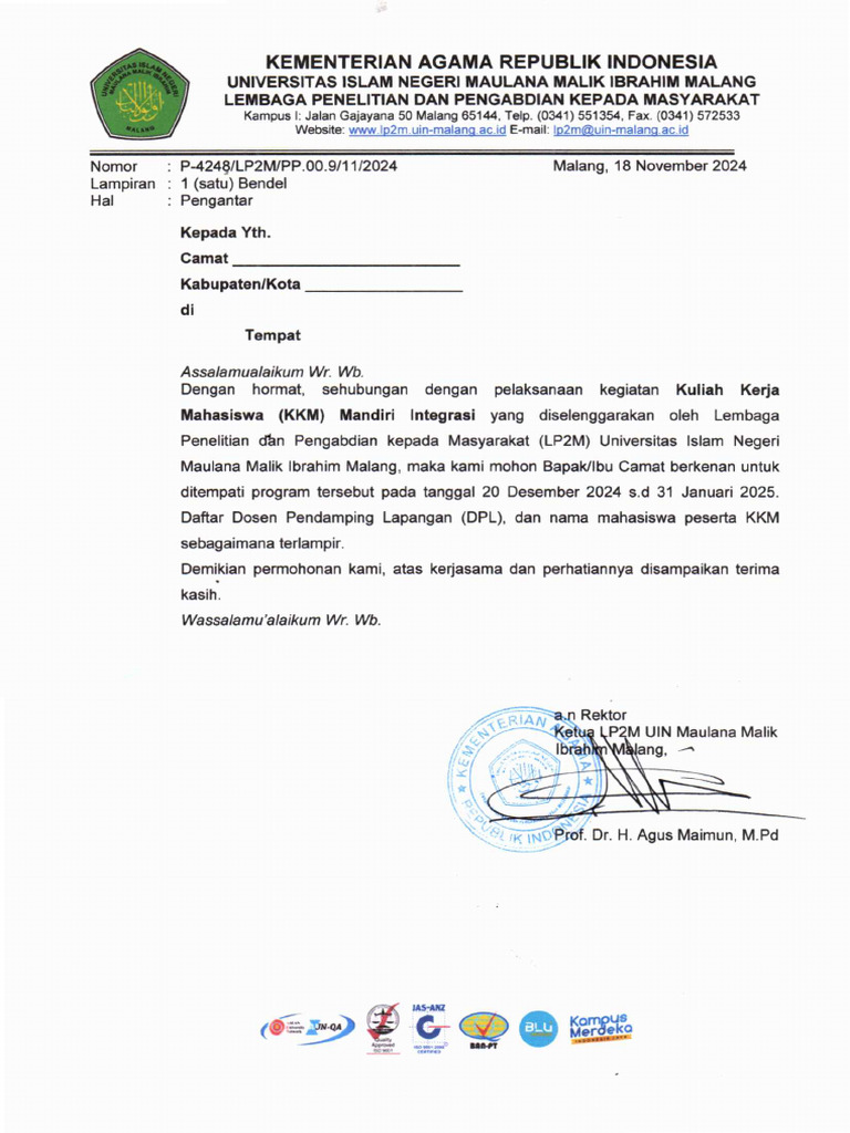 Surat Izin Camat | PDF