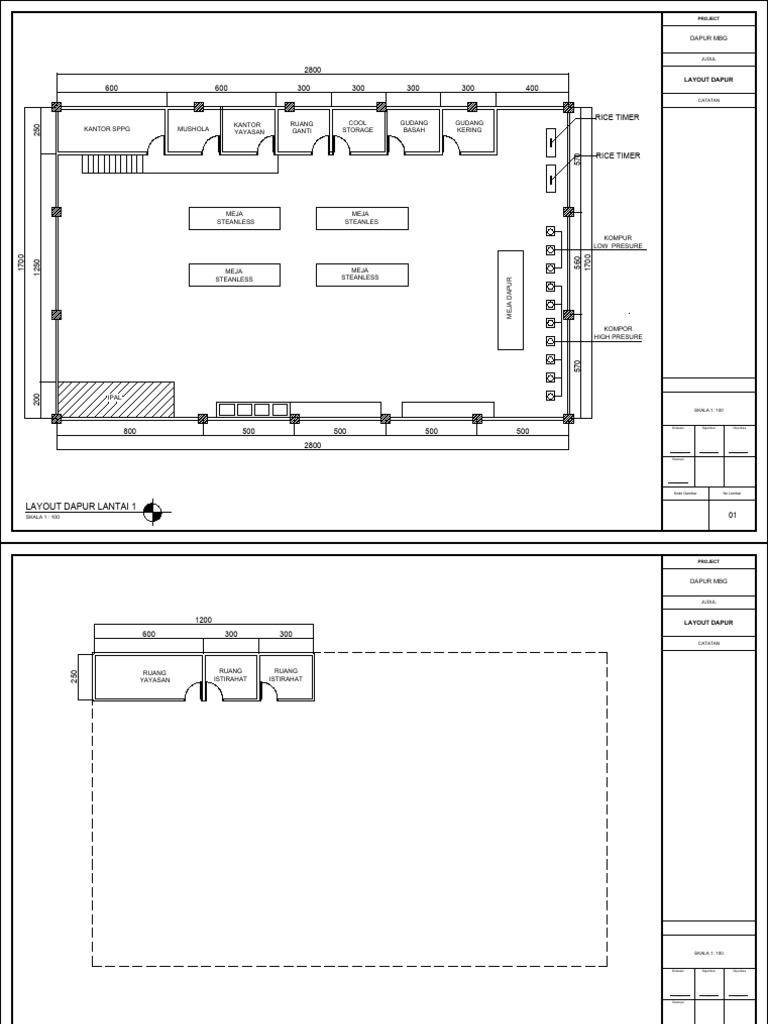 Layout Dapur Mbg. | PDF