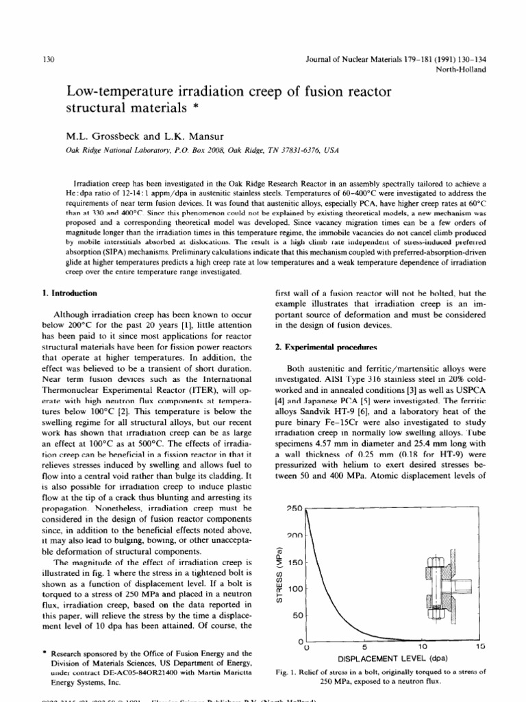 Bolt Relief | PDF | Creep (Deformation) | Dislocation