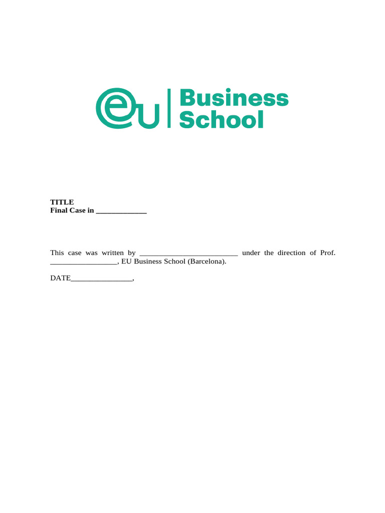 14729979-Vallformosa Final Cases Template Final 2 | PDF | Brand ...