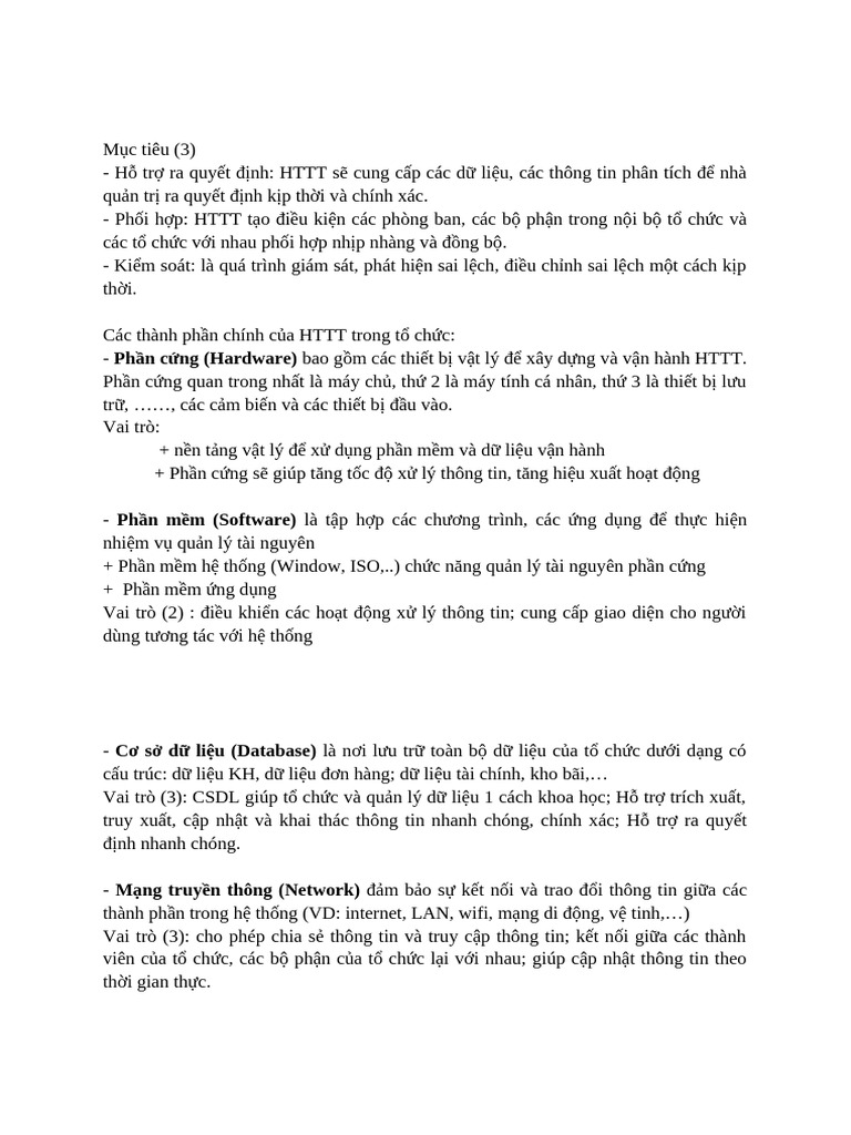 HTTT Logistics | PDF