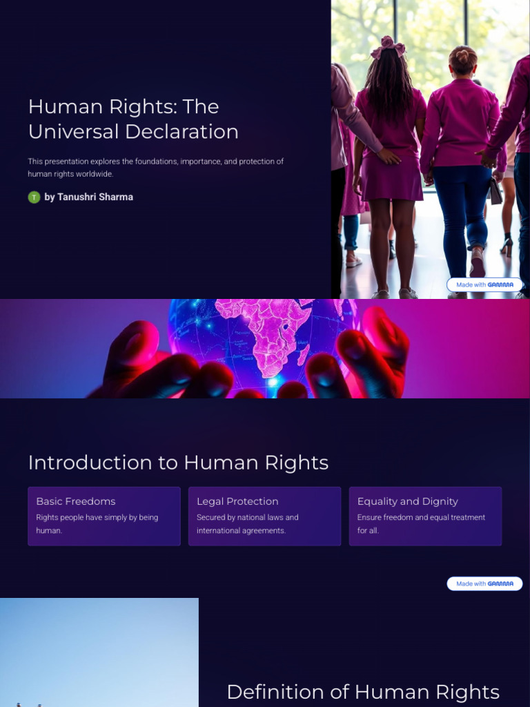 Human Rights The Universal Declaration | PDF