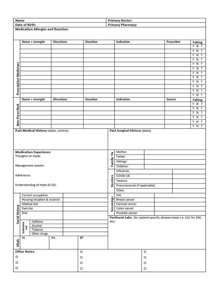 NEW Patient Intake Form-1 | PDF | Cancer | Diseases And Disorders