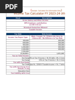 TDS Calculation On Salary in Excel | PDF