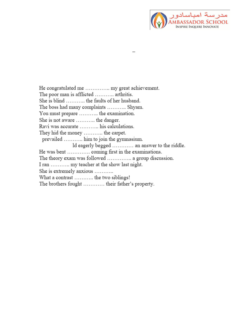 Grade 9 SA1 Revision Sheet English Language | PDF