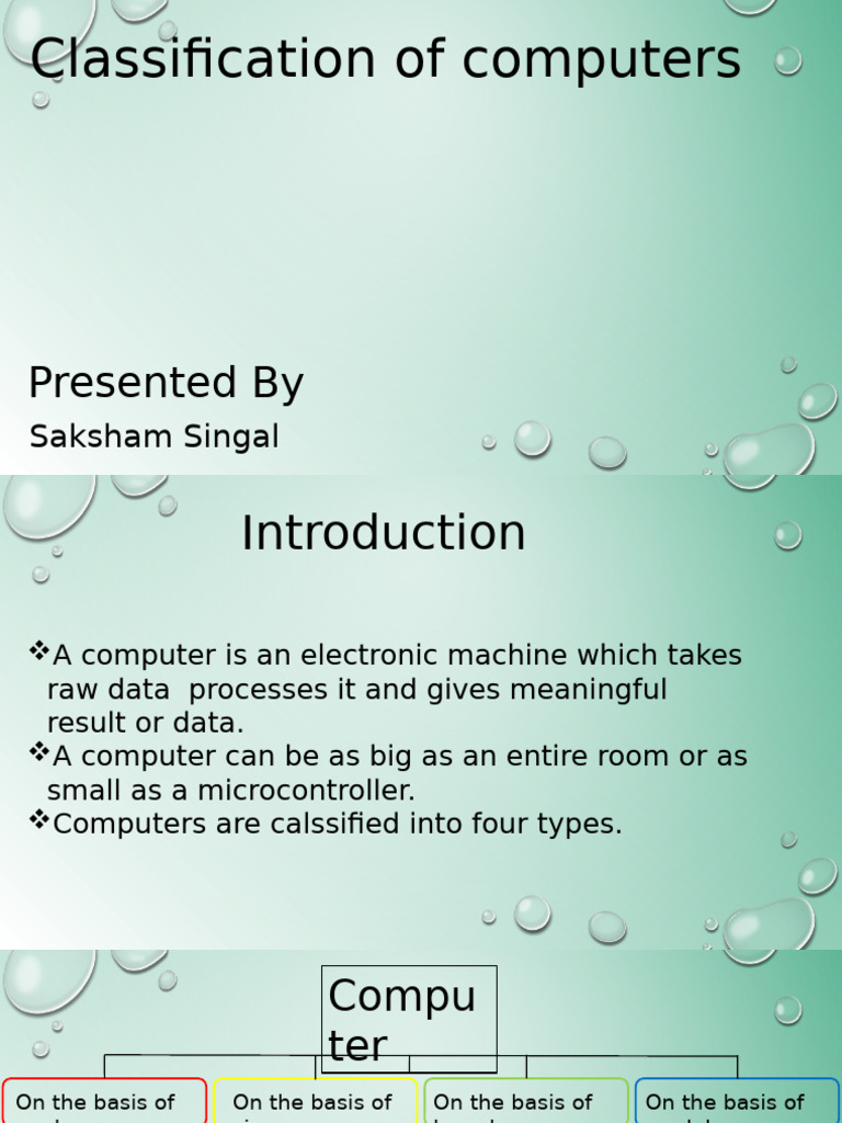 Computer Presentation | PDF | Personal Computers | Microcomputers